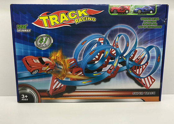 Kids Exciting Toy Race Car Track Sets With Consecutive 11 Loops 360° Rotation supplier