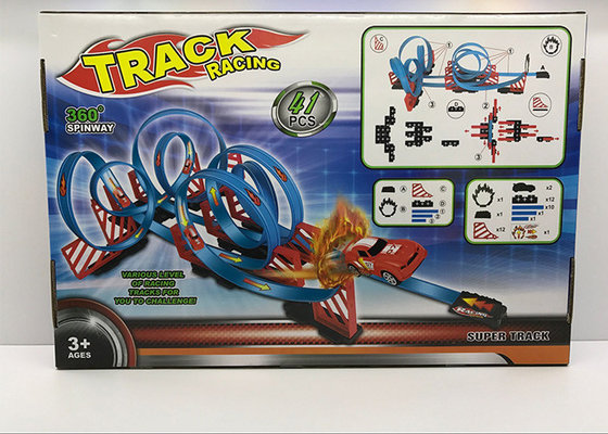 Kids Exciting Toy Race Car Track Sets With Consecutive 11 Loops 360° Rotation supplier