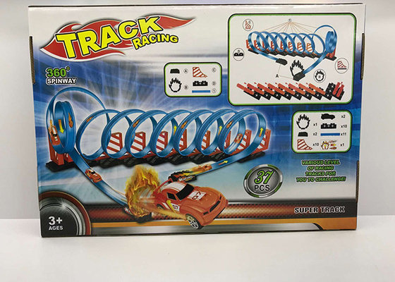 9 Consecutive Loop Children Toy Race Car Track Sets With 2 Pcs Racing Cars supplier