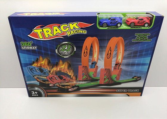 Non Toxic ABS Plastic Toy Race Car Track Sets 2 In 1 Racing Game For Kids supplier