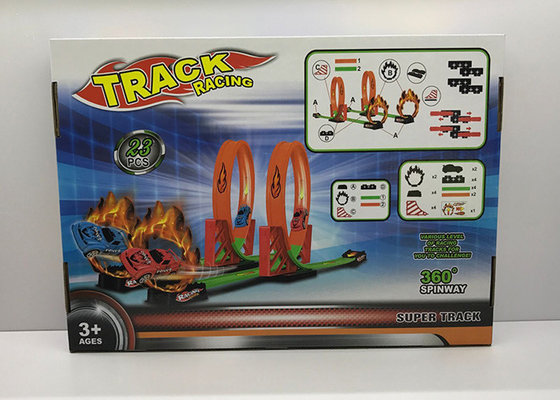 Non Toxic ABS Plastic Toy Race Car Track Sets 2 In 1 Racing Game For Kids supplier