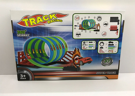 Super Fun Toy Race Car Track Sets , Speedway Race Track Toy 360 Degree Flip supplier