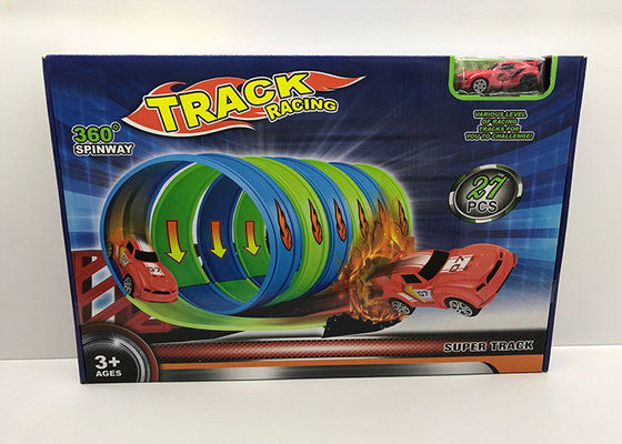 Super Fun Toy Race Car Track Sets , Speedway Race Track Toy 360 Degree Flip supplier