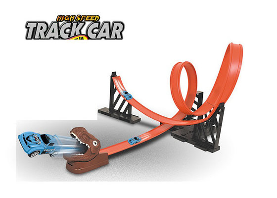 25 " Dinosaur Car Track Toys For Kids 2 Big Loops , Slot Car Race Track Sets supplier