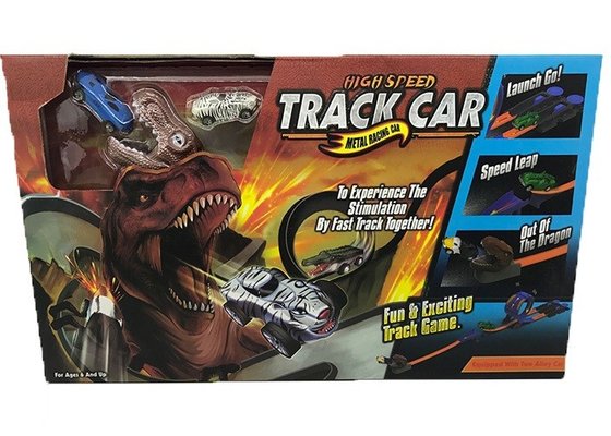 2 In 1 Twins Stunt Toy Race Car Track Sets , Hot Wheels Cars Track Set supplier
