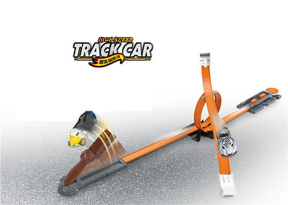 43 " Stunt N Go Toy Racing Car Track System With 2 Alloy Cars 2 Launchers supplier