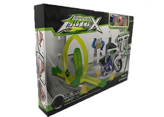 Exciting Mini Motorcycle Kids Toy Race Track , Children's Race Track Playset supplier
