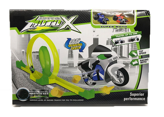 Exciting Mini Motorcycle Kids Toy Race Track , Children's Race Track Playset supplier
