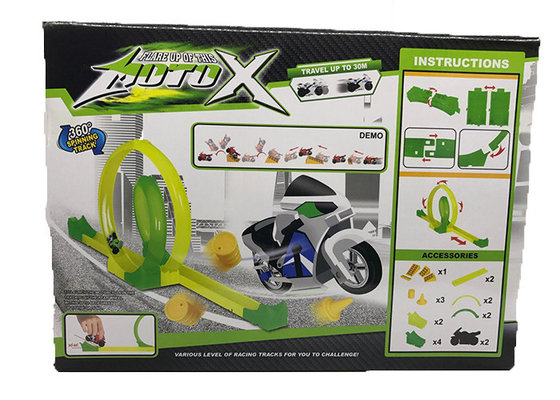 Exciting Mini Motorcycle Kids Toy Race Track , Children's Race Track Playset supplier
