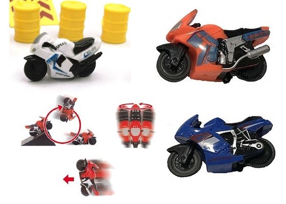 DIY Free Assembly Motocycle Hot Wheels Starter Track Set 360° Spinning 23 Pcs supplier