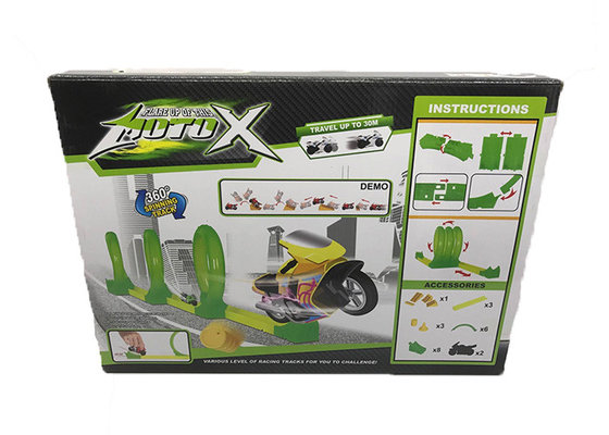 DIY Free Assembly Motocycle Hot Wheels Starter Track Set 360° Spinning 23 Pcs supplier