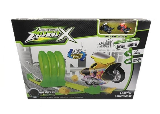 DIY Free Assembly Motocycle Hot Wheels Starter Track Set 360° Spinning 23 Pcs supplier