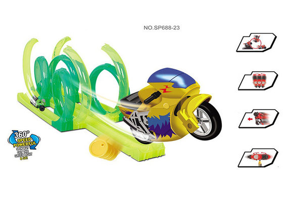 42 " Inertia Motorcycle Kids Race Track Set High Level 360° Rotation 36 Pcs supplier