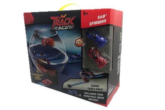 46.5 " 360° Stunt Racing Toy Race Car Track Sets Crystal Globe Shape 14 Pcs 2 Cars supplier