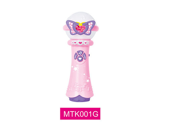 Battery Operated Karaoke Microphone Children's Musical Instruments Toys With Lights supplier