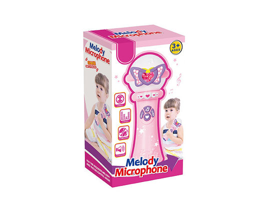 Battery Operated Karaoke Microphone Children's Musical Instruments Toys With Lights supplier