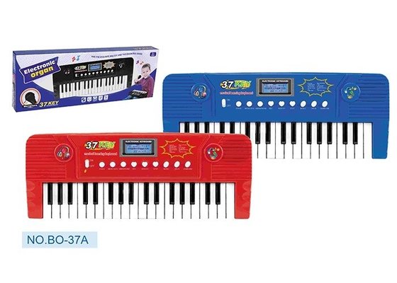 Pink Children's Electronic Piano Keyboard With Microphone Battery Operated supplier