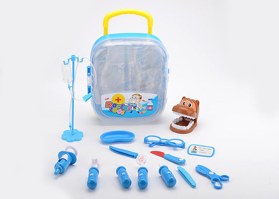 17 Pcs Kids Play Pet Dentist Toy Medical Case , Role Play Children's Doctor Bag supplier