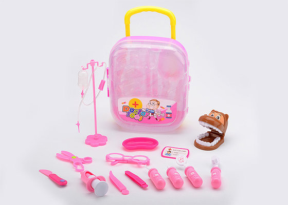17 Pcs Kids Play Pet Dentist Toy Medical Case , Role Play Children's Doctor Bag supplier
