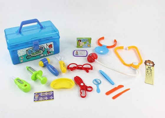 Colorful Pretend Play Medical Kit 17 Pcs , Children's Toy Medical Case supplier