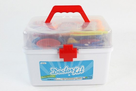 Cute Role Play Medical Pretend And Play Doctor Set First Aid Kit Box 28 Pcs supplier