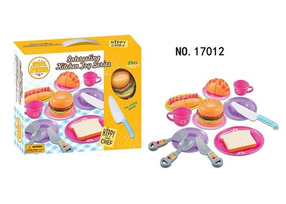Highly Realistic Childrens Toy Kitchen Sets For Toddlers Girls / Boys Food Cooking supplier
