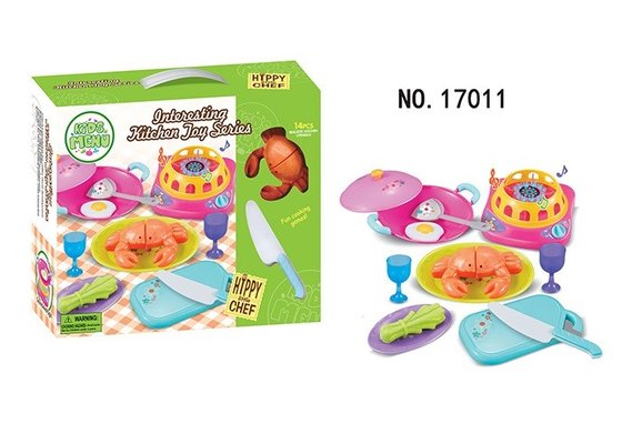 Highly Realistic Childrens Toy Kitchen Sets For Toddlers Girls / Boys Food Cooking supplier