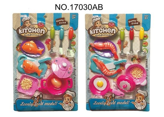 Pretend Cooking Childrens Toy Kitchen Sets 16 Pcs BBQ Hotdog Teppanyaki supplier