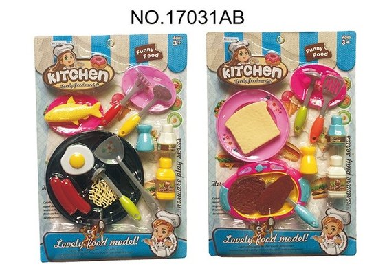 Pretend Cooking Childrens Toy Kitchen Sets 16 Pcs BBQ Hotdog Teppanyaki supplier