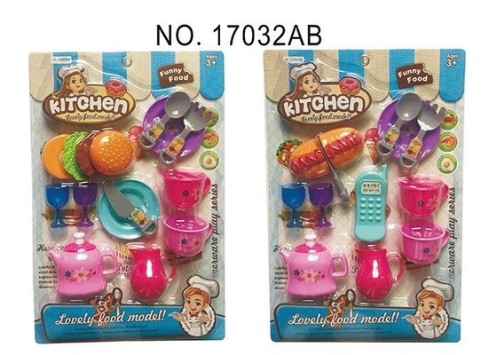 Pretend Cooking Childrens Toy Kitchen Sets 16 Pcs BBQ Hotdog Teppanyaki supplier
