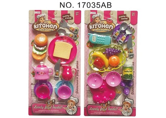 Toddler Pretend Food For Play Kitchen , Cooking Role Play 19 Pcs Eco Friendly supplier