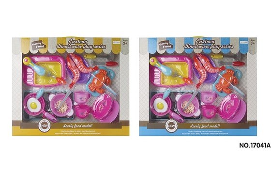 Role Play Childrens Toy Kitchen Sets Pizza Hotdog Fruit Food Cooking 24 Pcs supplier