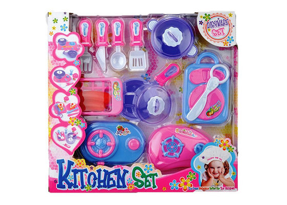 Role Play Children's Kitchen Cooking Set , 18 Pcs Childrens Play Kitchen Utensils supplier