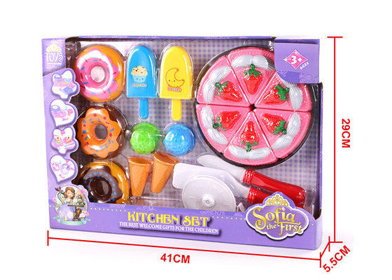 Plastic Children's Play Cooking Sets with Ice Cream Dessert Pizza Cake 23 Pcs supplier