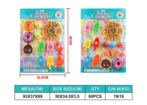 20 Pcs Kids Pretend Play Kitchen Toys With Lovey Pizza Dessert Ice Cream supplier