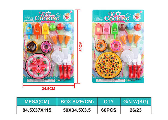 20 Pcs Kids Pretend Play Kitchen Toys With Lovey Pizza Dessert Ice Cream supplier