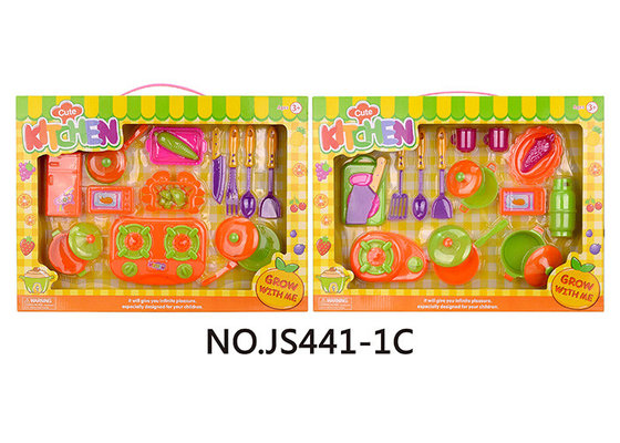 17 " Little Girls Pretend Play Food Toys  , Plastic Mini Play Kitchen Utensils 20 Pcs supplier