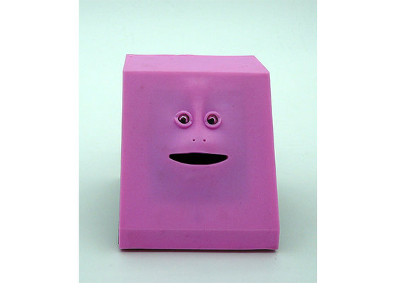 Sensor Control Smiley Face Piggy Bank Money Saving Box 4 " Pink Blue Color supplier