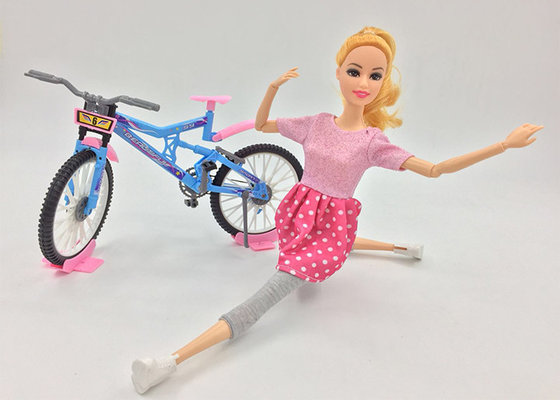 Fashion Doll Children's Play Toys with Bike and Helmet 11 Joints Movable Elbows supplier