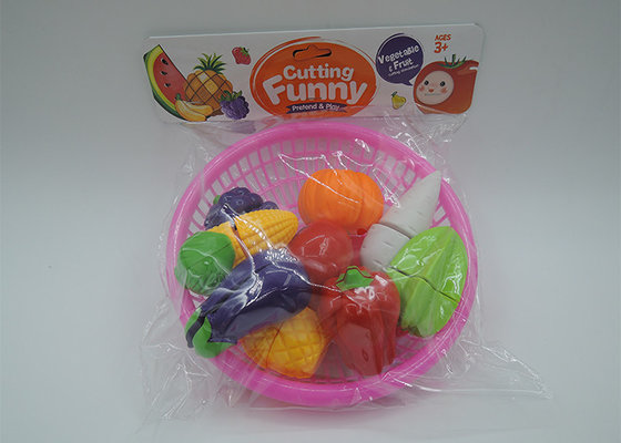 Kitchen Pretend Role Play Children's Play Toys 12 Pcs Fruit Vegetable Cutting supplier
