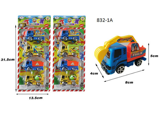 Mini Kids Toy Vehicles Push And Go Construction Trucks 4 Pcs / 6 Pcs Assorted supplier