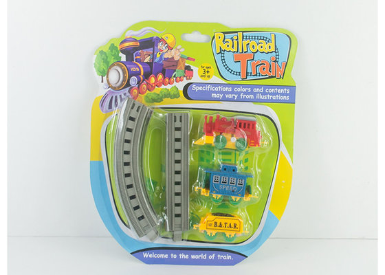 Plastic Children's Play Toys Mini Wind Up Classic Train Set with Railway Track supplier