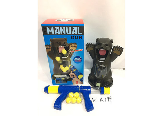 Boys Playing Funny Pump Shooting Blaster Toy Gun with 5Pcs Soft Foam Ball supplier