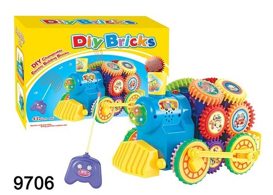 Electric Remote Control Children's Play Toys Gear Building Toy Set 106 Pcs supplier