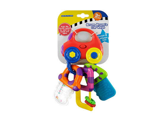 Plastic Baby Rattles And Toys Cell Phone , Soft Teething Toys For Babies supplier