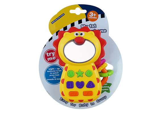 Plastic Baby Rattles And Toys Cell Phone , Soft Teething Toys For Babies supplier