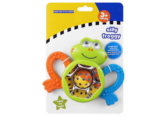 Food Grade Plastic Rattle Toys For Infants , Baby Teethers And Soothers supplier