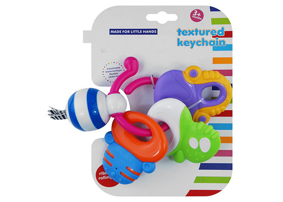 Food Grade Plastic Rattle Toys For Infants , Baby Teethers And Soothers supplier