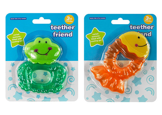 Animal Shaped Infant Baby Toys Cooling Teether With Soft Textured Surfaces supplier