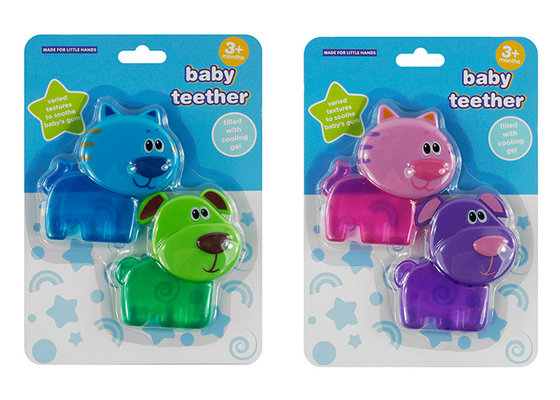 Animal Shaped Infant Baby Toys Cooling Teether With Soft Textured Surfaces supplier